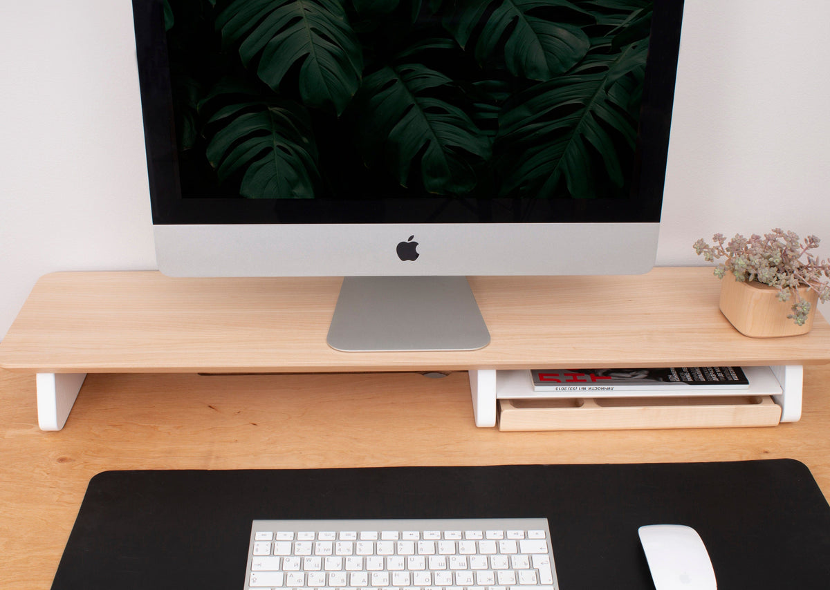 Solid Wood Monitor Stand (Maple - Ash)